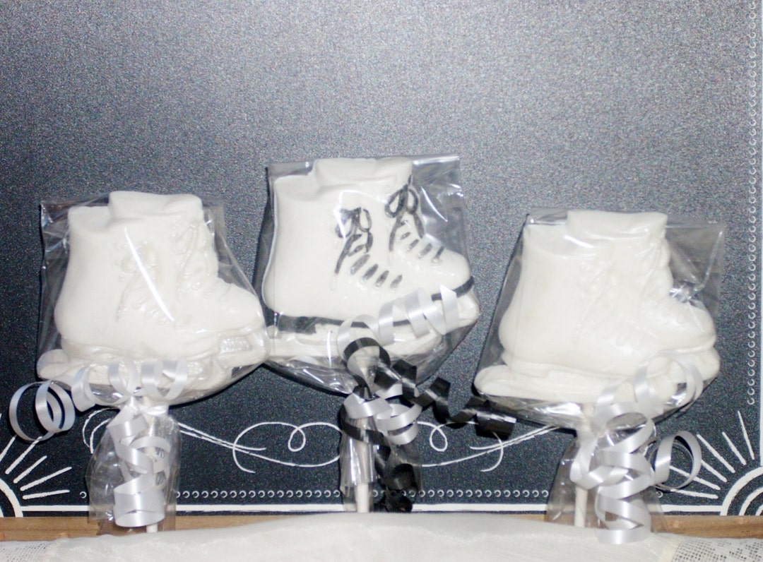 Chocolate Ice Skate Lollipops - Etsy