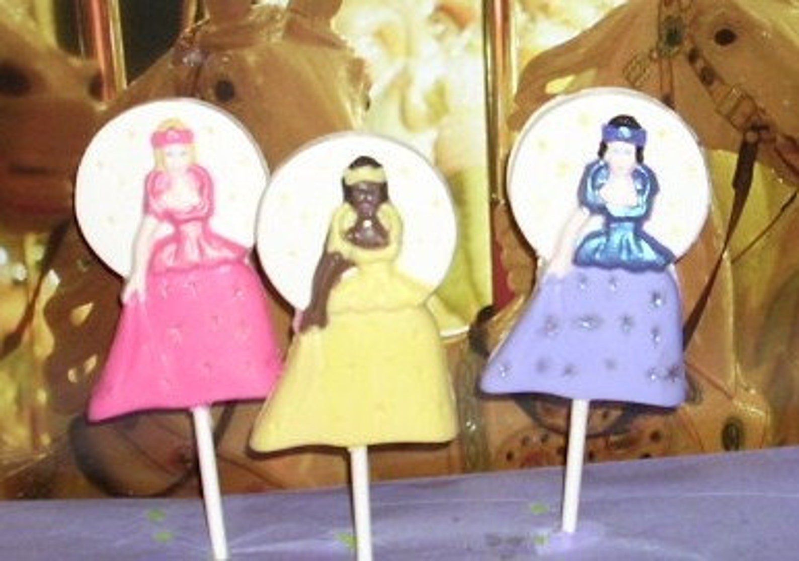 10 Chocolate Princess Lollipops - Etsy