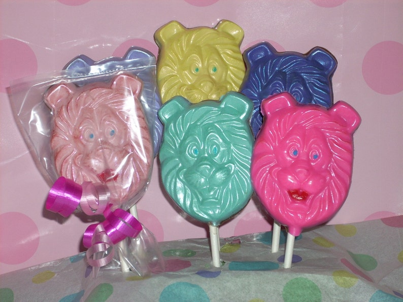 10 Chocolate Lion Lollipops - Etsy