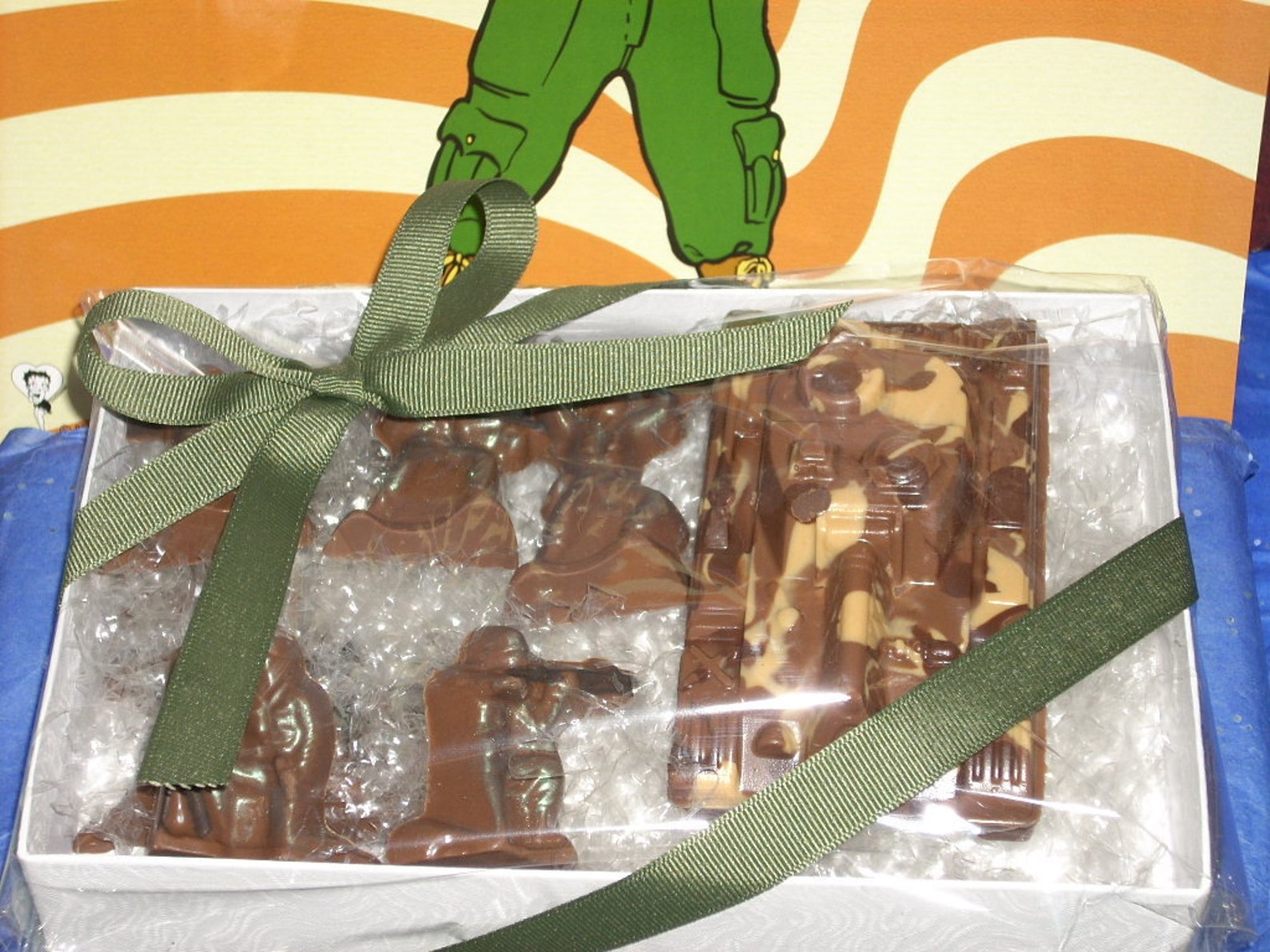 3 D Chocolate Tank and Soldiers - Etsy