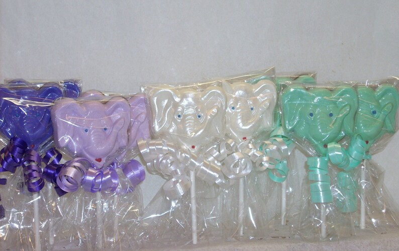 10 Chocolate Elephant Lollipops - Etsy