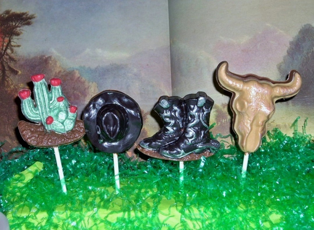 Chocolate Western Lollipops or Favors - Etsy