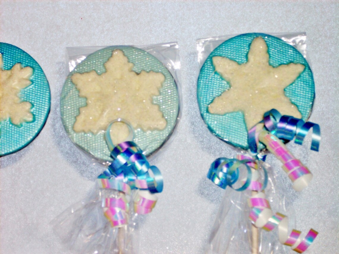 Frozen Snowflake Lollipops - Etsy