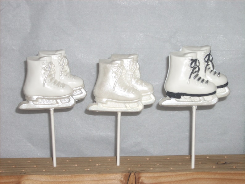 Chocolate Ice Skate Lollipops - Etsy