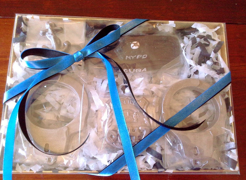 Chocolate Police Handcuffs Badge Night Stick and Walkie Talkie - Etsy