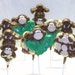 10 Jungle Monkey Lollipops - Etsy