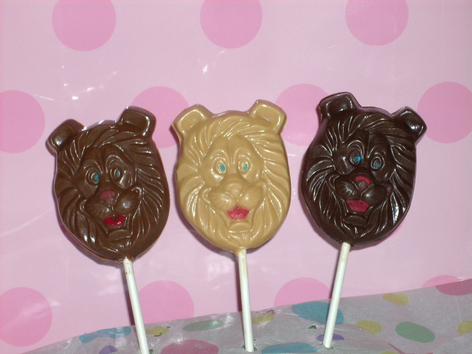 10 Chocolate Lion Lollipops - Etsy
