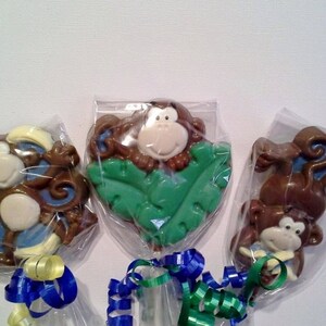 20 Jungle Monkey Lollipops - Etsy