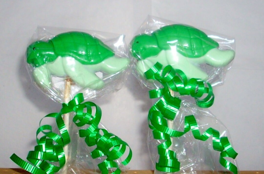 Chocolate Sea Turtle Lollipops Under the Sea - Etsy