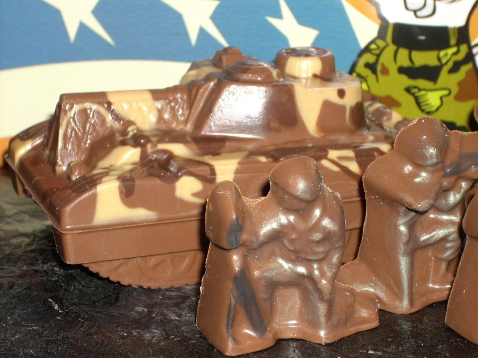 3 D Chocolate Tank and Soldiers - Etsy