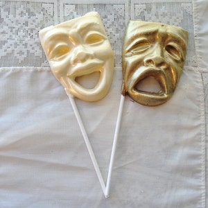 Chocolate Comedy Tragedy Mask Lollipops Drama Theatre - Etsy