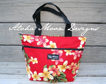 Hawaiian Print Tote/purse Made in Hawaii Custom Embroidery - Etsy