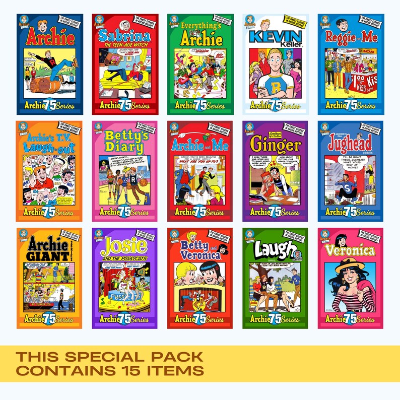 Archie Comics 75 Years Series Digital Download PDF CBR - Etsy
