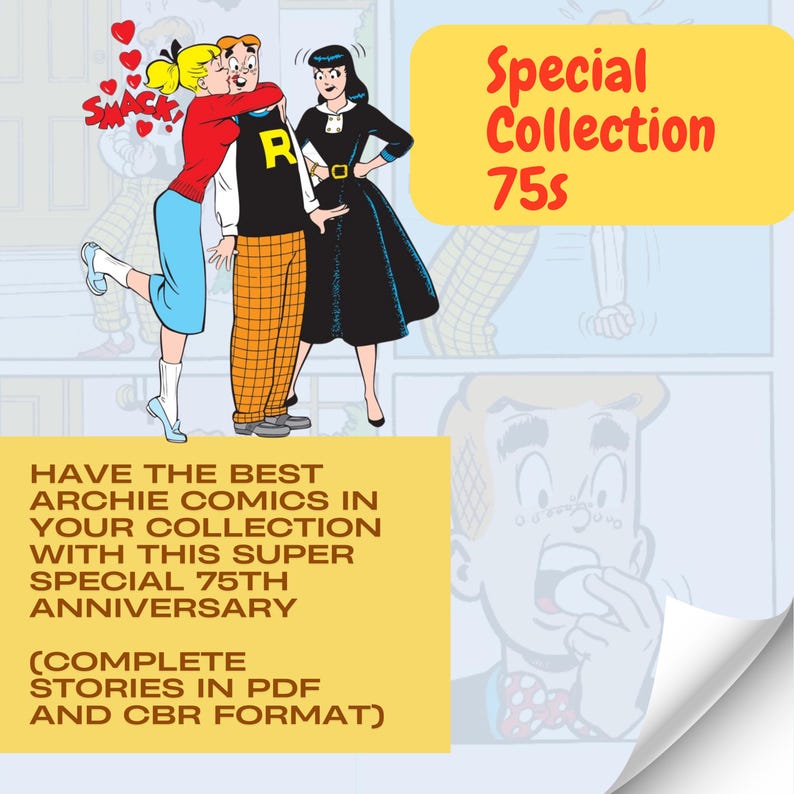 Archie Comics 75 Years Series Digital Download PDF CBR - Etsy