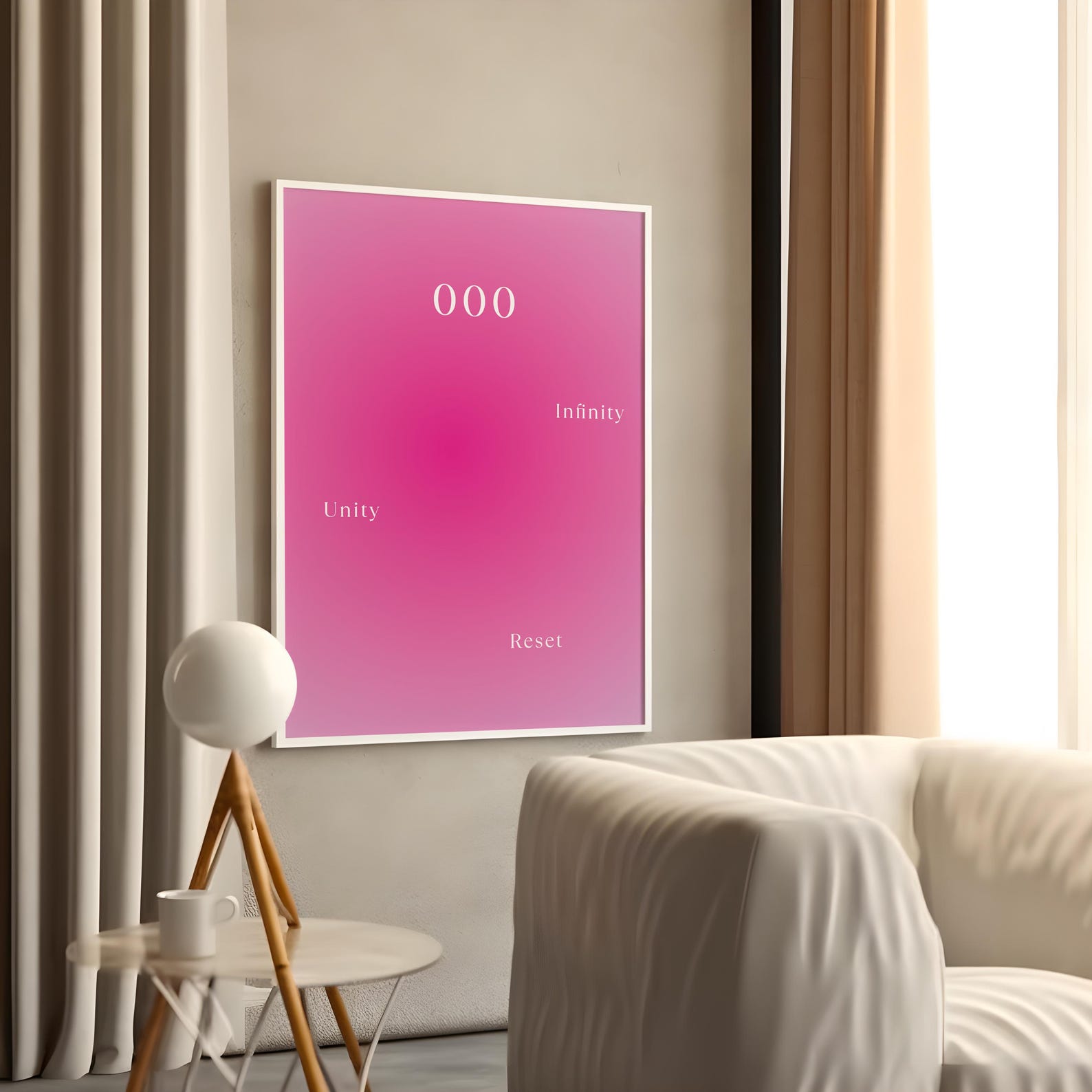 Angel Numbers Set Gradient Wall Art Aura Angel Number Posters ...