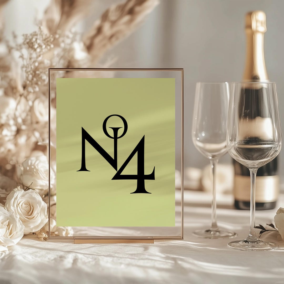 Vibrant Wedding Table Numbers Template, Printable Table Numbers ...
