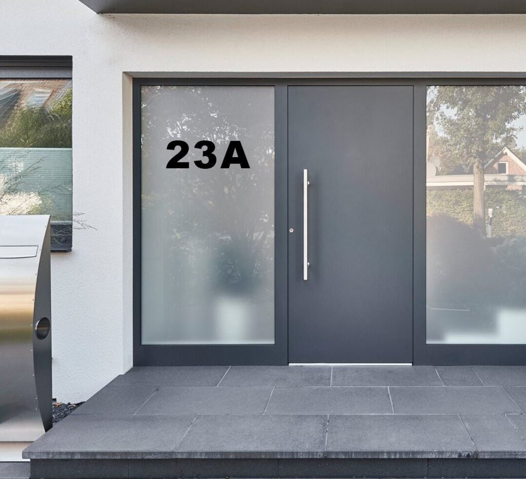 House Number Sticker 3 Digits Start Number Letters Numbers Adhesive ...