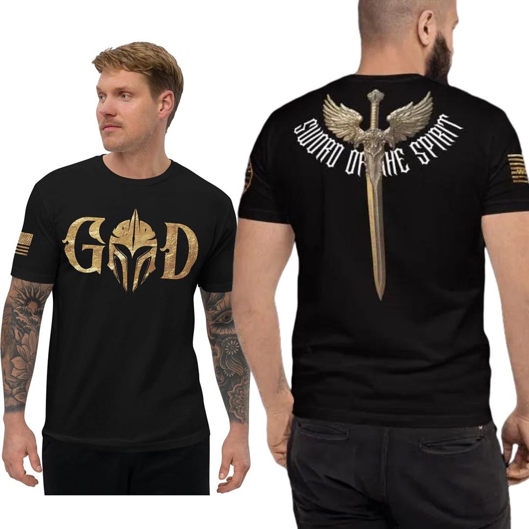 Sword of the Spirit Fitted T-shirt: Godly Christian Brand - Etsy