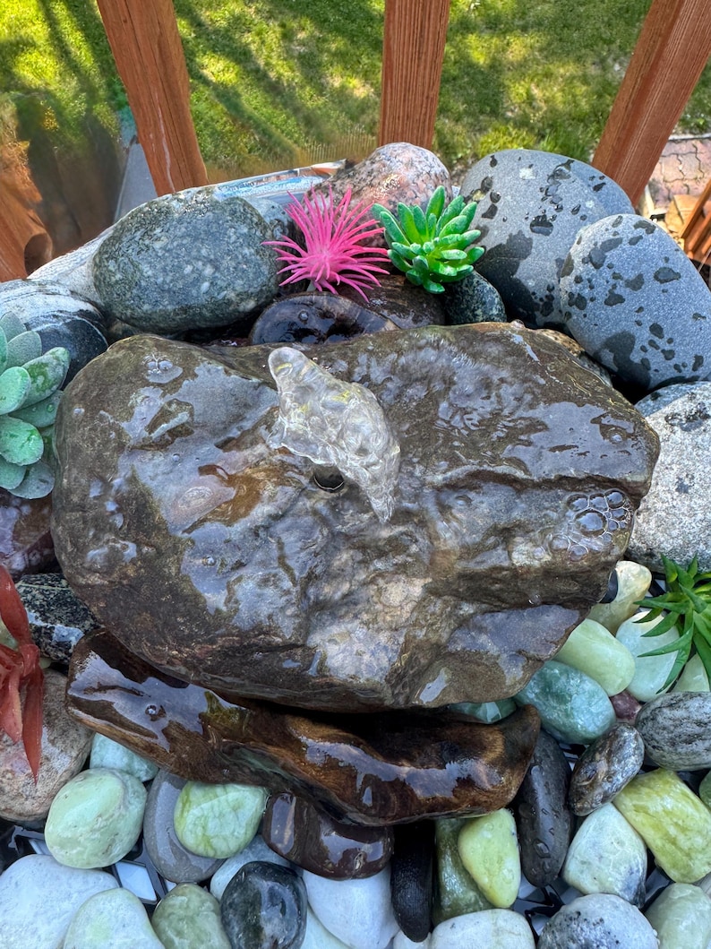 DIY River Rock Fountain Kit • Zen Water Feature • Indoor Outdoor Décor ...