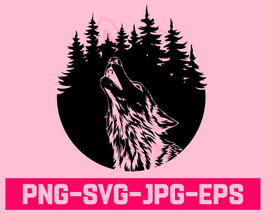 Wolf Svg, Wolves Png, Wolf Clipart, Wolf Pack Svg, Howling Wolf Svg ...