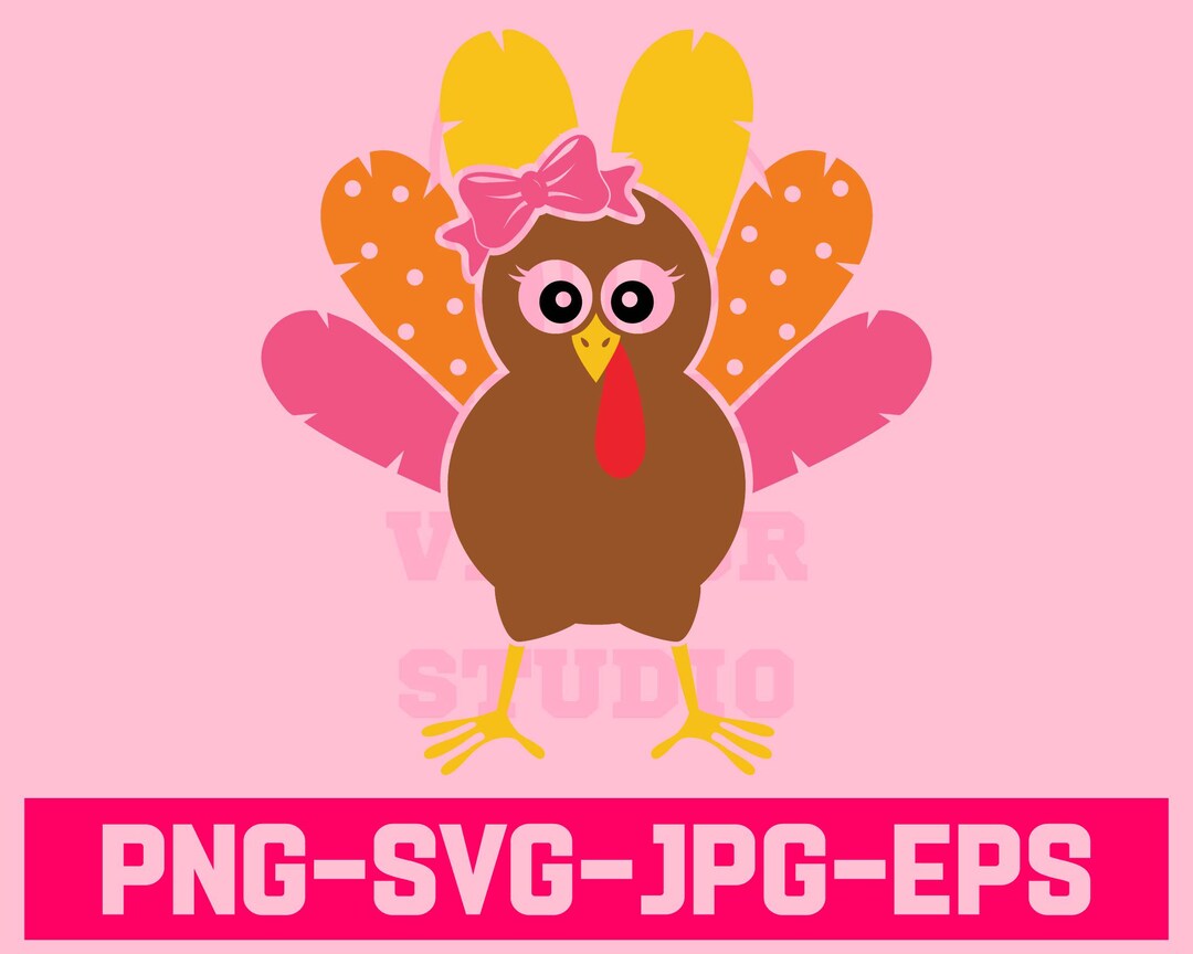 Turkey Face Svg, Girl Turkey Face Svg, Turkey Outline Svg, Turkey Squad ...
