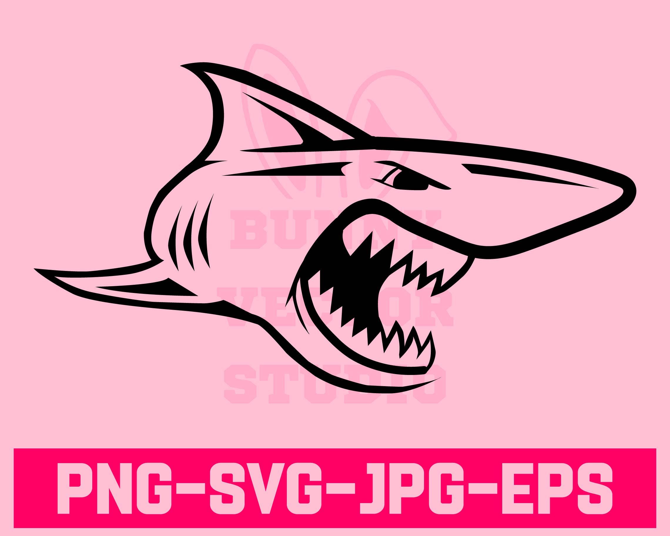 Shark Svg, Jaws Svg, Baby Shark Svg, Shark Png, Shark Head, Great White ...