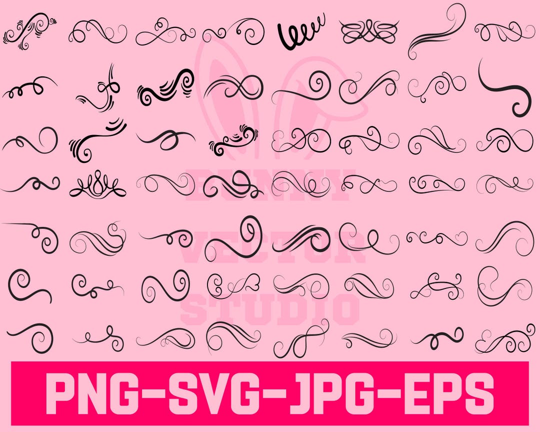 Swirl Svg, Filigree Svg, Swirls Svg, Vine Svg, Corner Flourish Svg ...