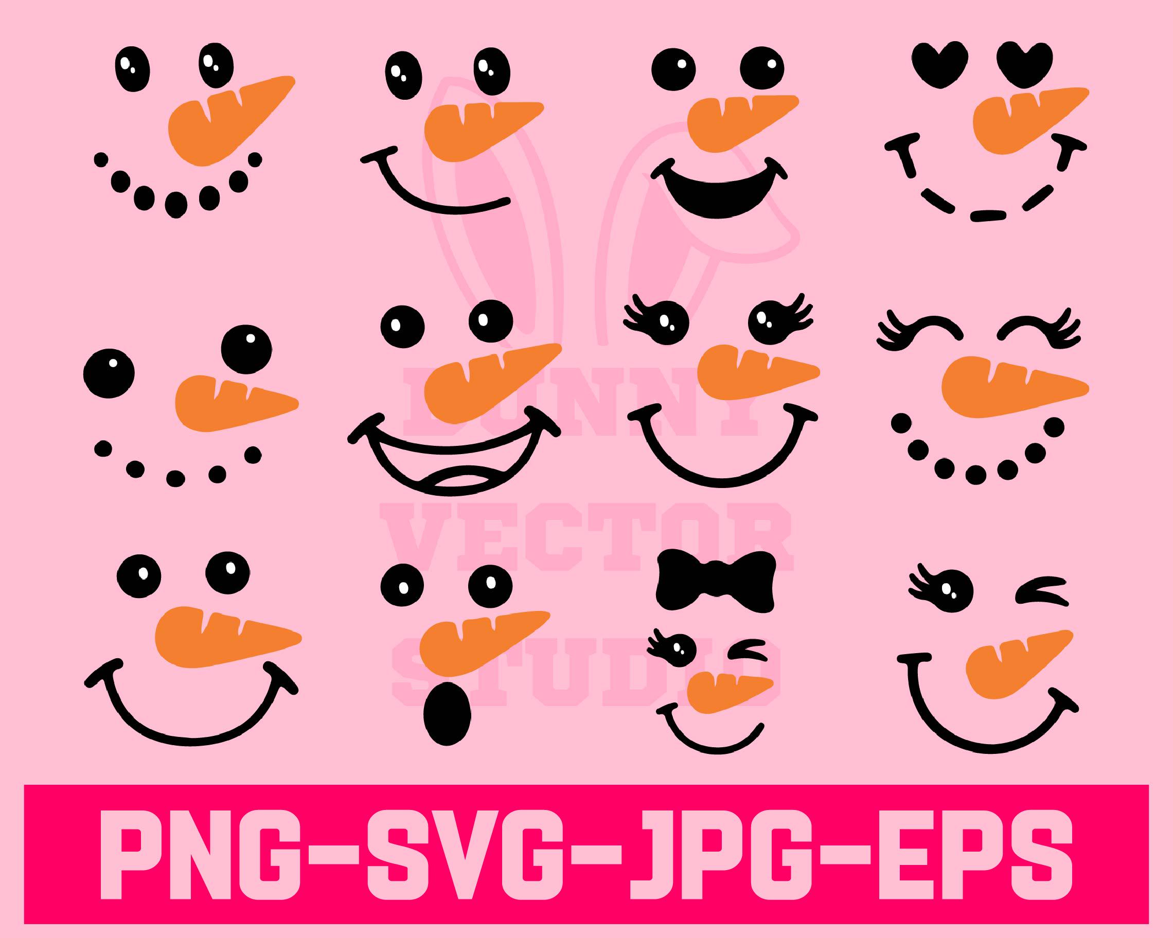 Snowman Face Svg, Snowman Faces Svg, Snowman Face, Snowman Head Svg ...