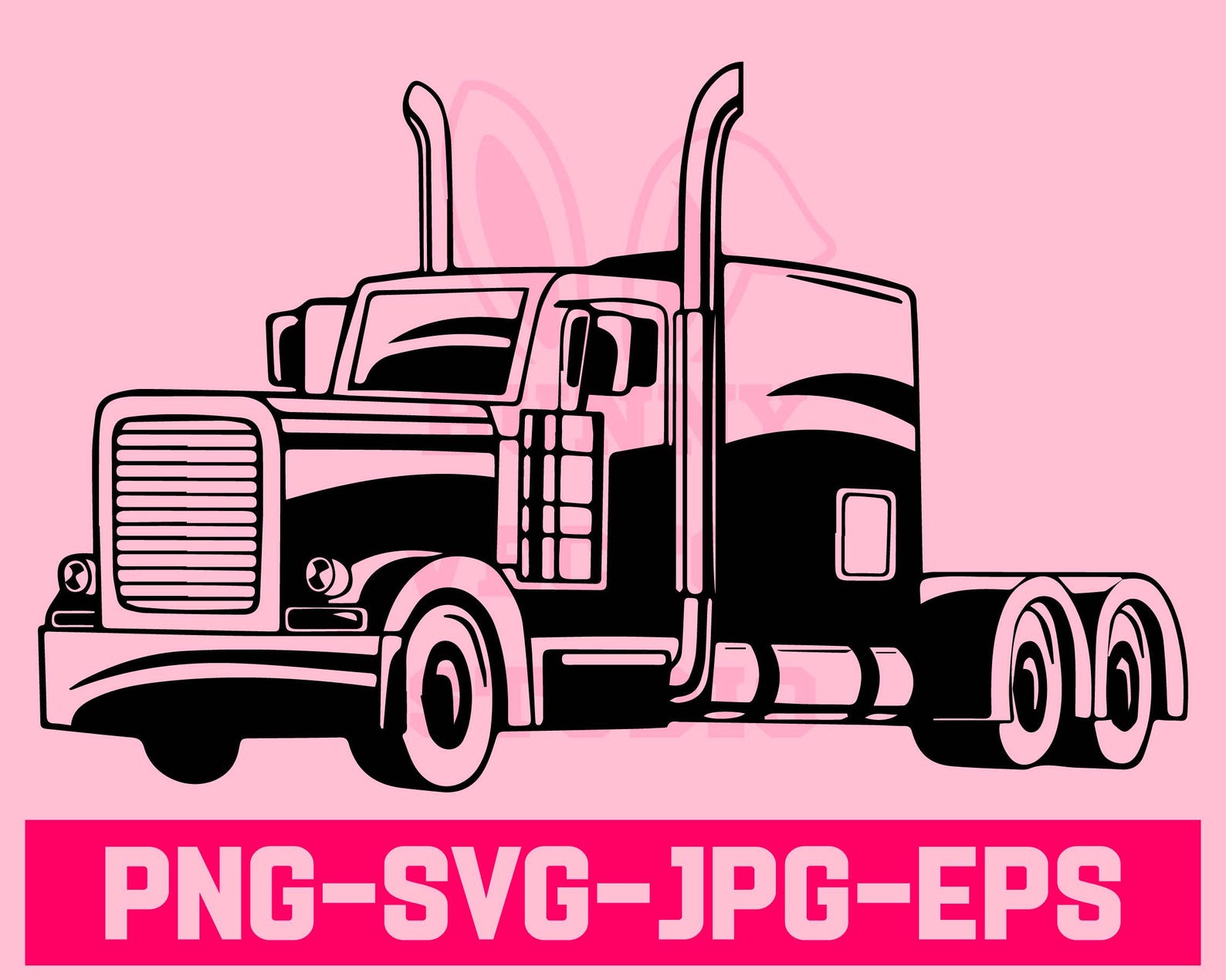 Semi Truck Svg, Semi Svg, Semi Truck, Peterbilt Svg, Peterbilt Truck ...