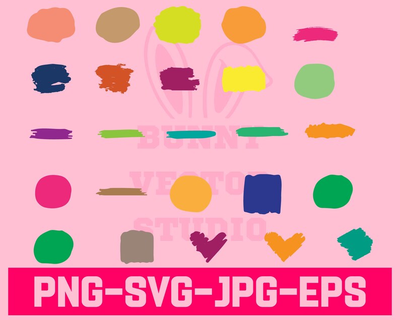 Brush Stroke Bundle, Brush Stroke Svg, Key Chain Svg, Paintbrush Svg ...