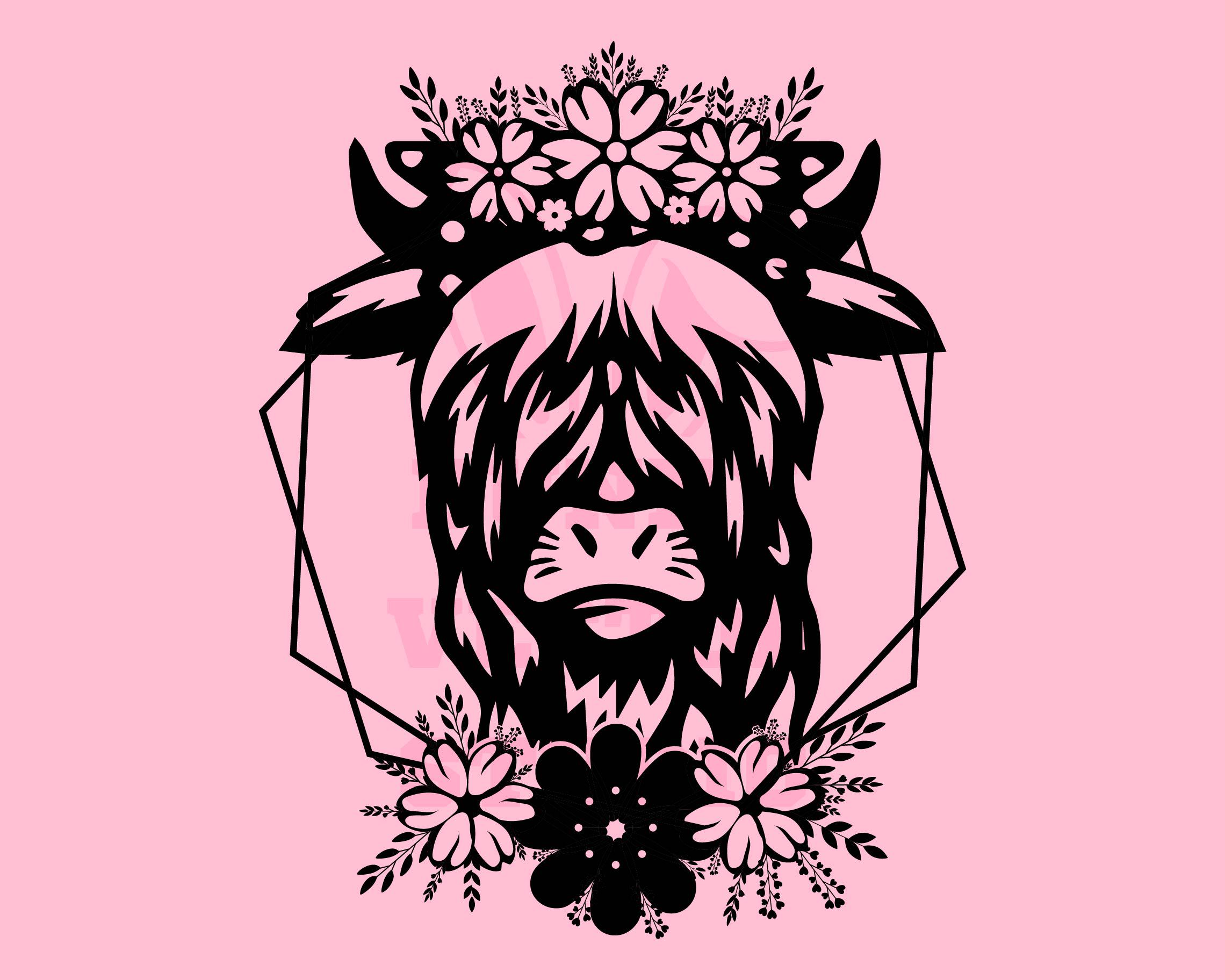 Highland Cow Svg, Highland Cow Png, Cow Head Svg, Highland Heifer Png ...