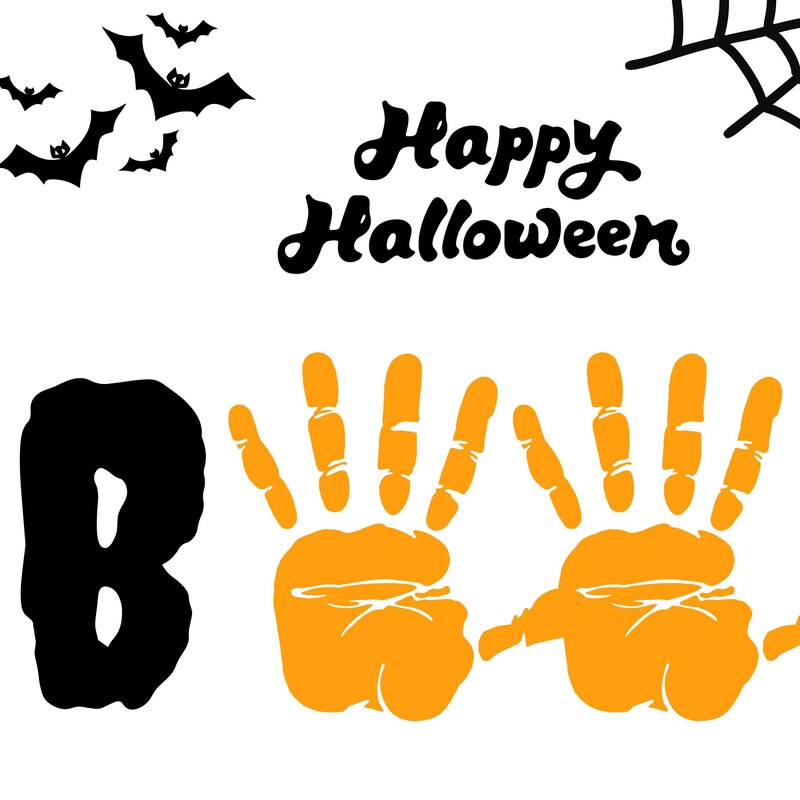 Halloween Handprint Craft - Etsy