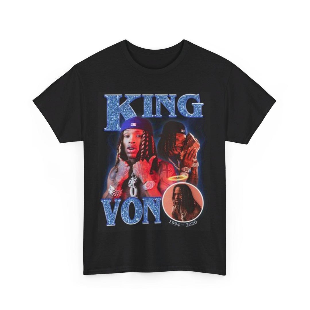 King Von T-shirt Tribute to a Legend Hip Hop Icon Graphic Tee - Etsy