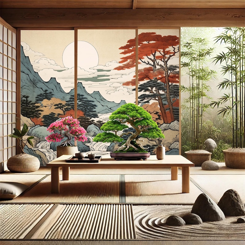 Japanese Zen Garden Wallpaper - Minimalist and Tranquil Design for a ...