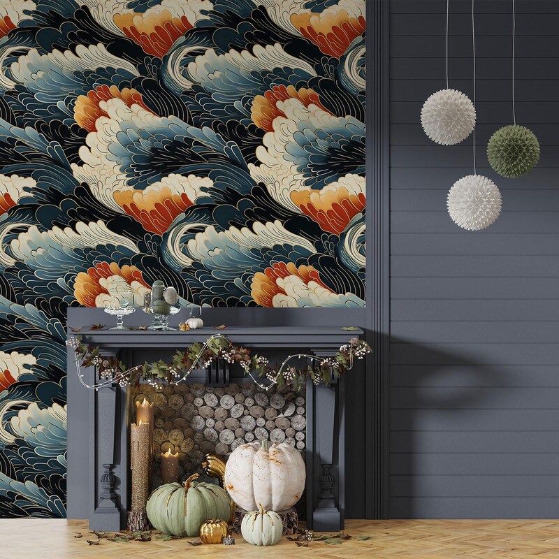 Patterned Wallpaper - Etsy