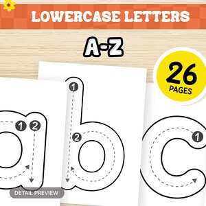 Trace Letters and Numbers Worksheets: Toddler ABC 123 Activity (PDF ...