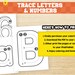 WORKSHEETS | Trace Letters, All 26 Letters, Trace Numbers. Color ...