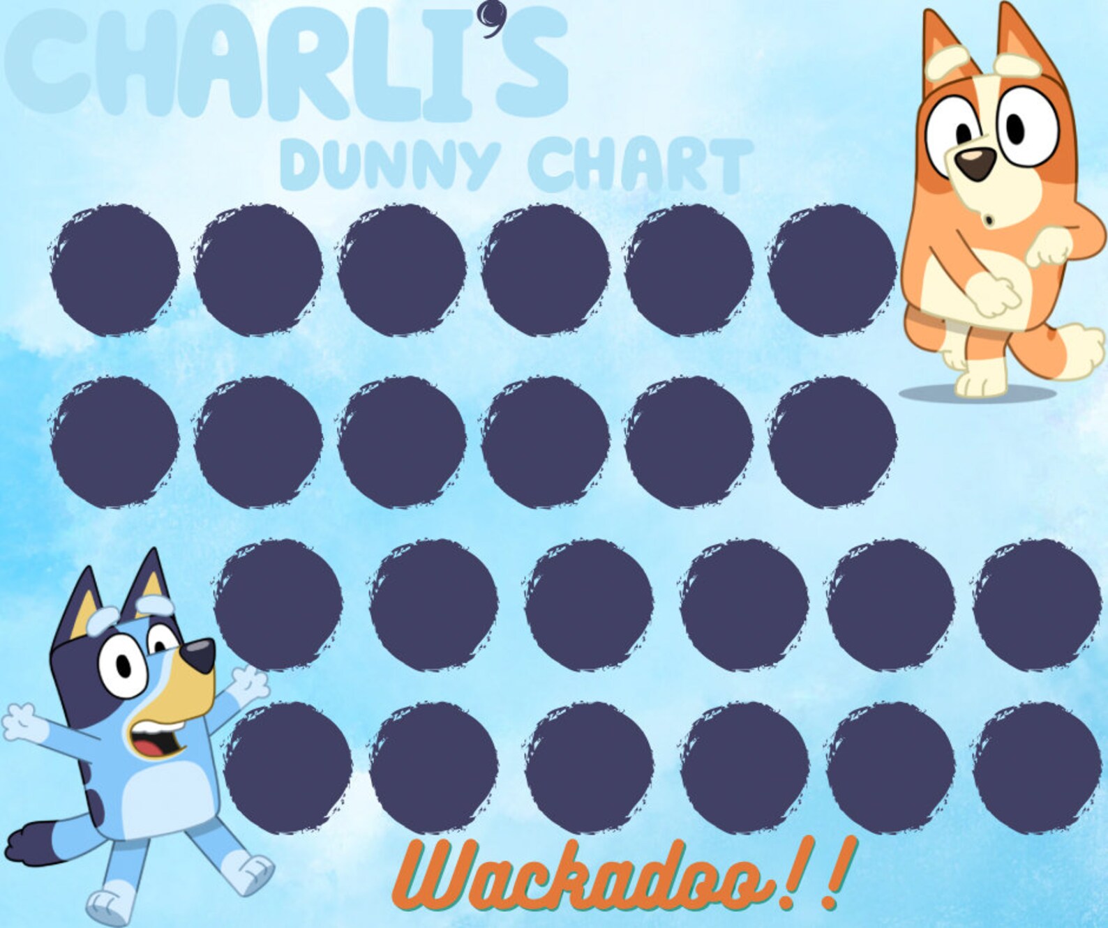 Custom Potty Chart Digital - Etsy