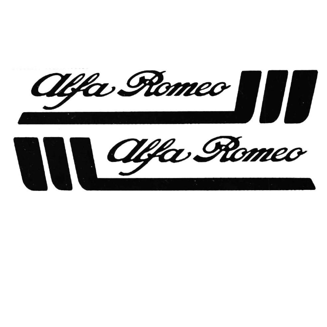 Alfa Romeo Font Car Sticker Left and Right, Stickers, Logos, Tuning, Racing - Etsy UK