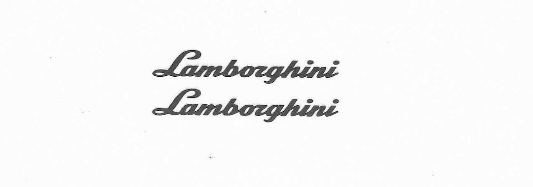 LAMBORGHINI Font Sticker Tuning 2x, Racing - Etsy