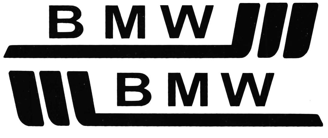 BMW Font Car Sticker Left and Right, Stickers, Logos, Tuning, Racing - Etsy