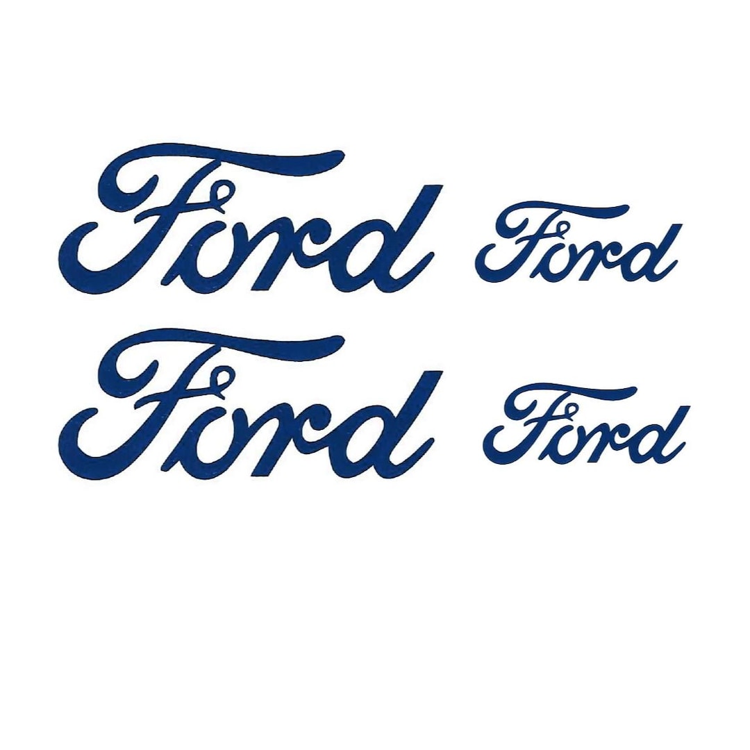 Ford Logo Font SET 4x Tuning Car Sticker Tuning, Racing - Etsy