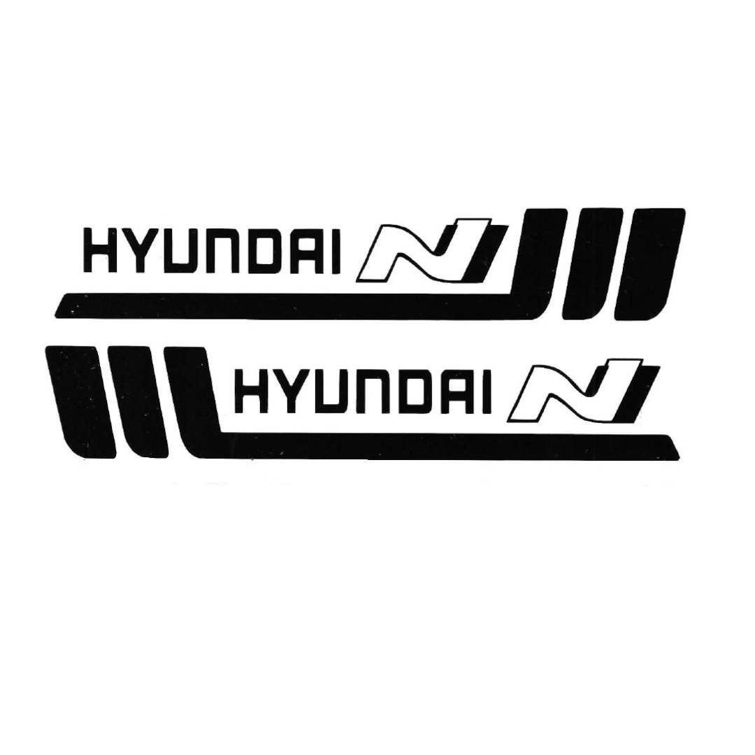 Hyundai Font Car Sticker Left and Right, Stickers, Logos, Tuning ...