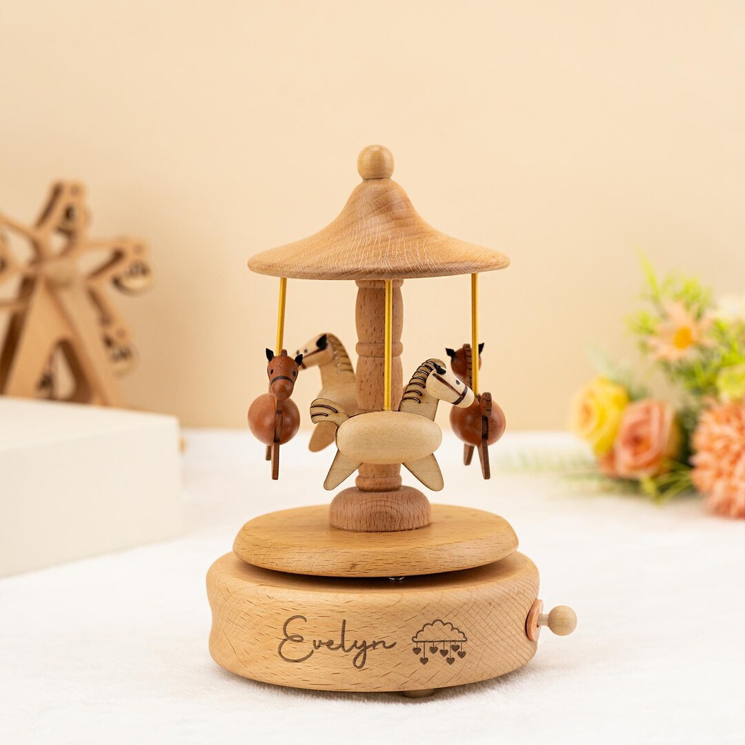 Personalized Music Box,keepsake Gift for Kids,engraved Name Music Box ...