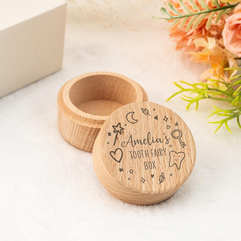 Tooth Fairy Box,personalised Wooden Tooth Fairy Coin Box,boy Girl ...