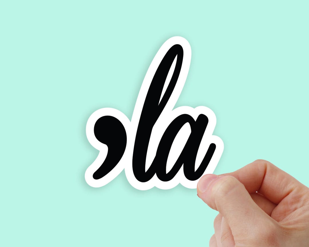 Comma La Sticker, Kamala Harris Weather Proof Permanent Sticker ...