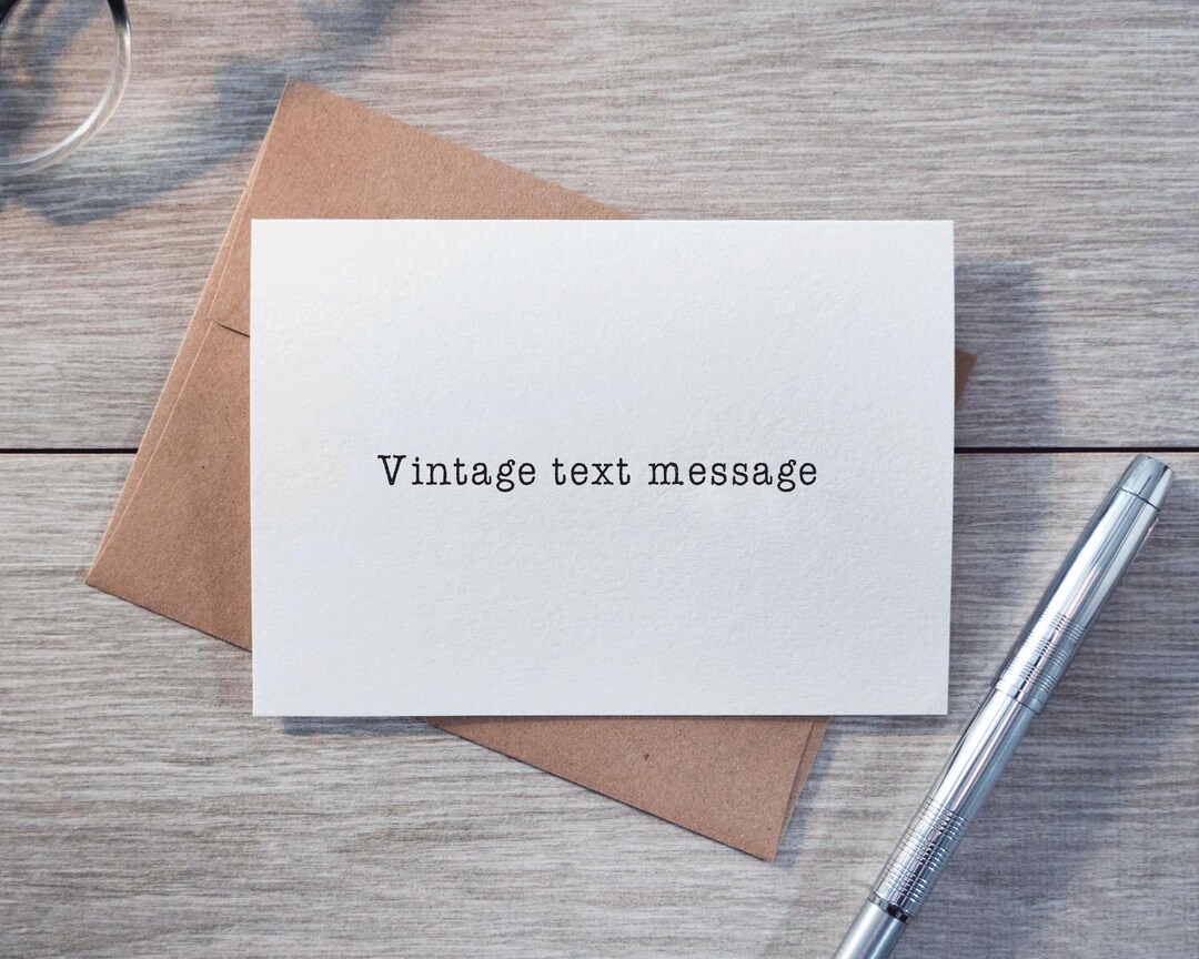 Vintage Text Message Card, Funny Sarcastic Greeting - Etsy