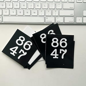 8647 Sticker / Anti-trump Sticker / Waterproof and Perfect for the Car ...