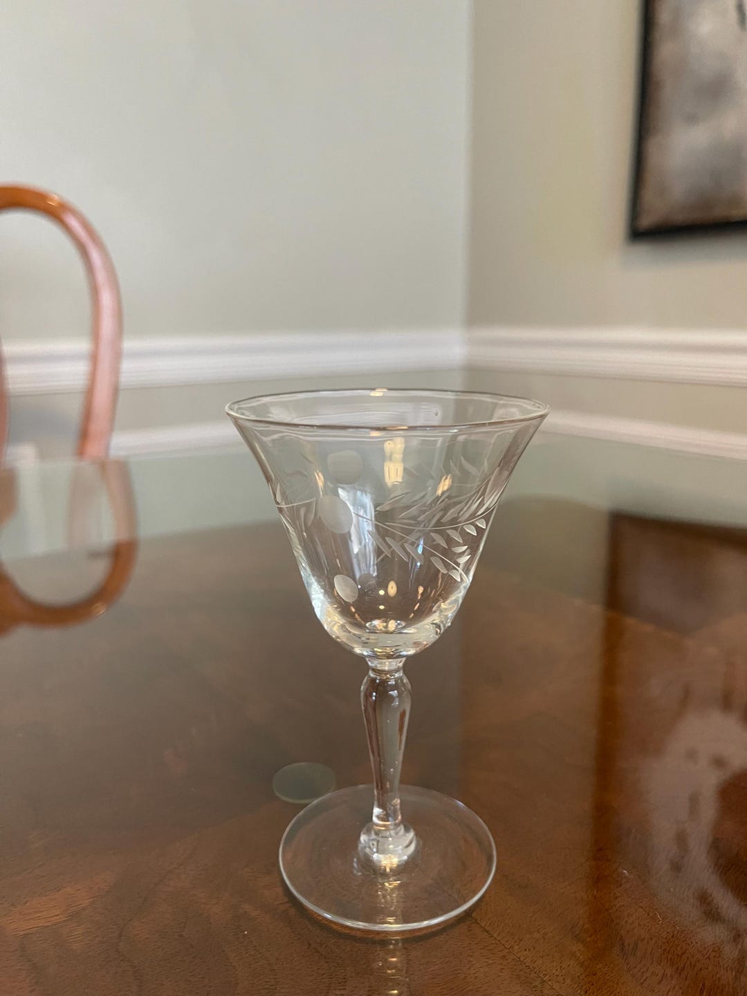 Willow Moon by Pioneer (japan) Vintage 1940s Liquor Cocktail Etched ...
