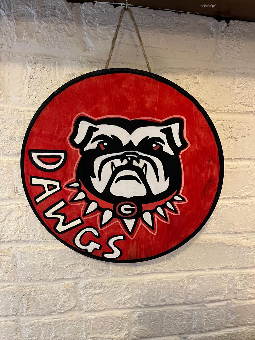 Go Dawgs Door Hanger Dawgs Hand Painted Wall Decor Gift Home Decor ...